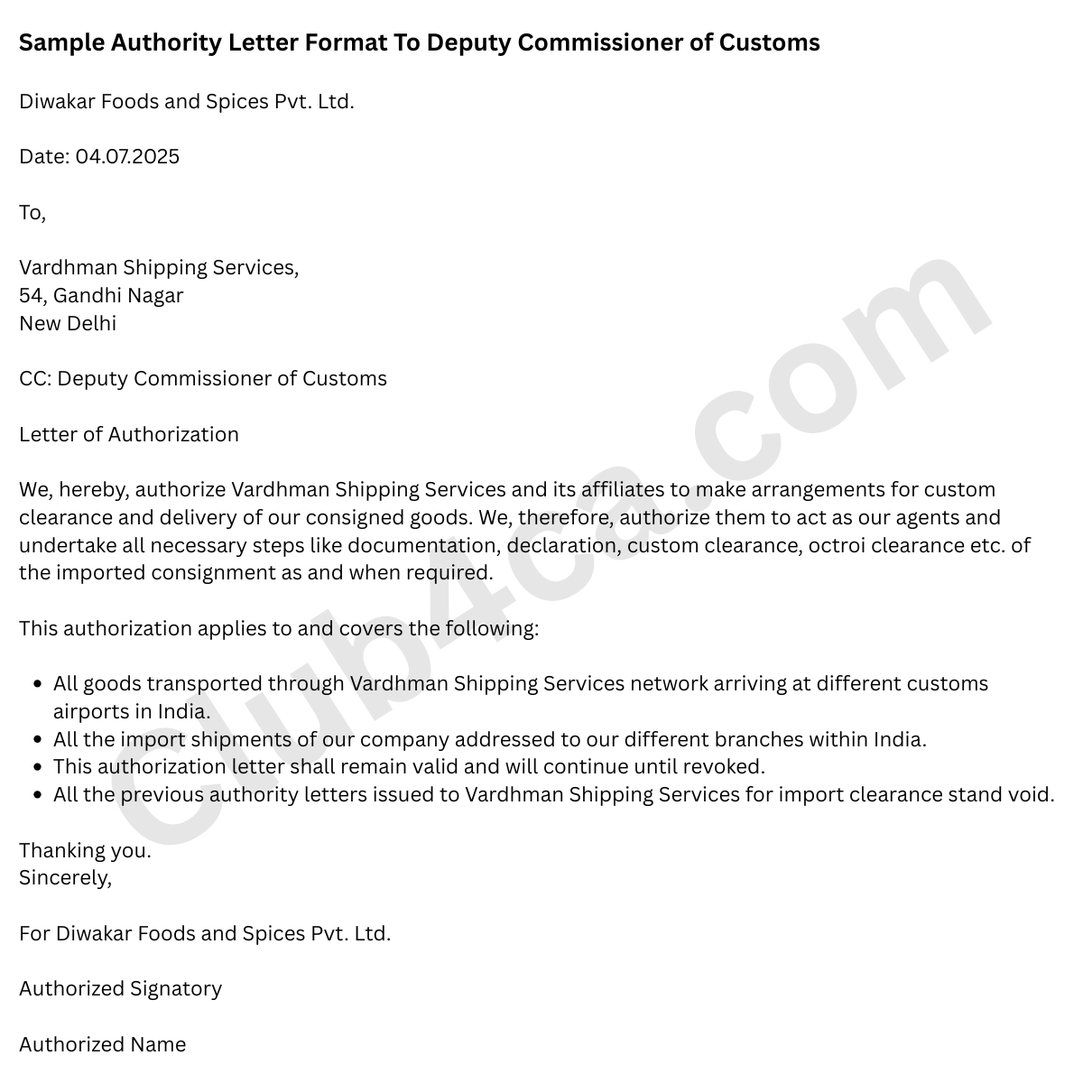 Shipping Bill for Export of Duty Free Goods Ex-Bond PDF format