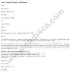 Consent Letter Format For GST Registration in Word