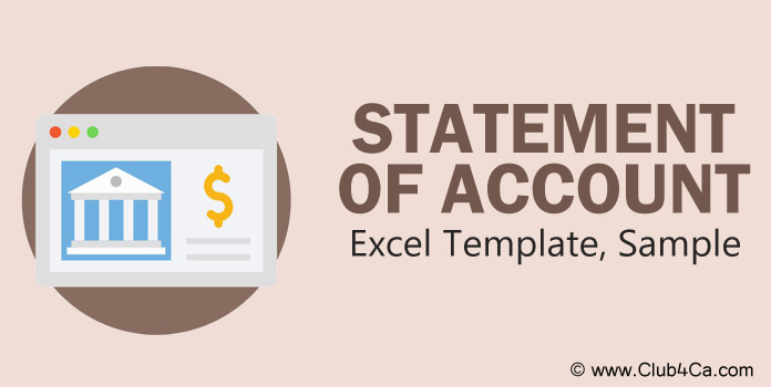 Sample Statement Of Account Template Excel Format
