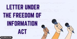 Example Letter under the Freedom of Information Act